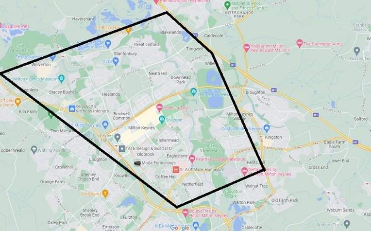 Section 60 extended in Milton Keynes