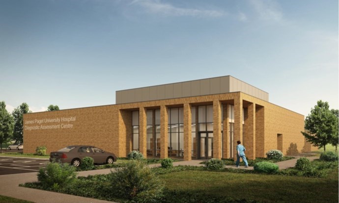 Work begins on new diagnostics centre at the James Paget