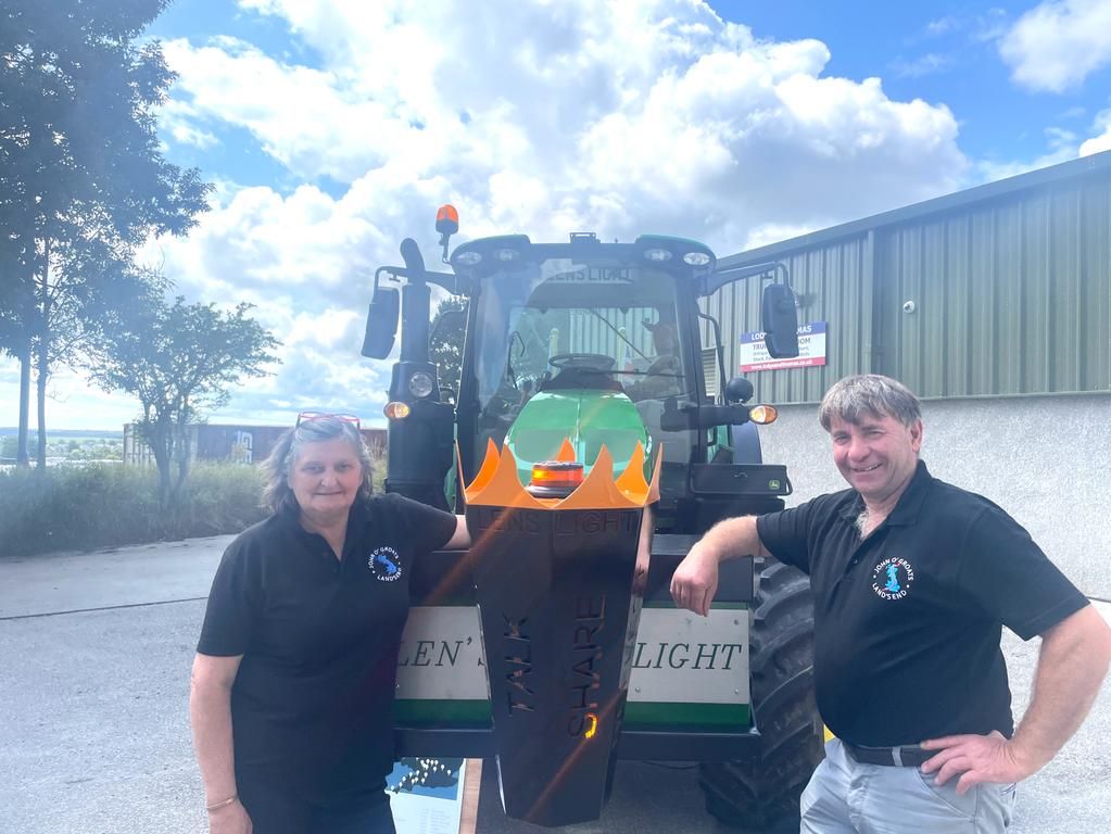 Tractor relay to finish in Lands End to raise awareness of mental health