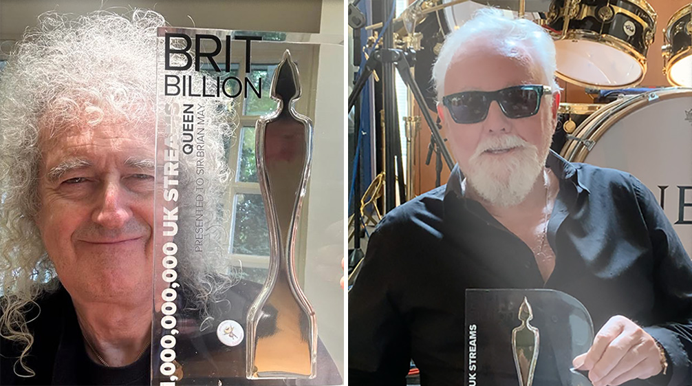 Queen receive BRIT Billion Award