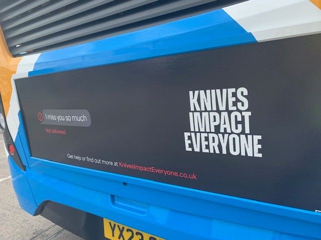 North East buses to feature hard hitting anti-knife message