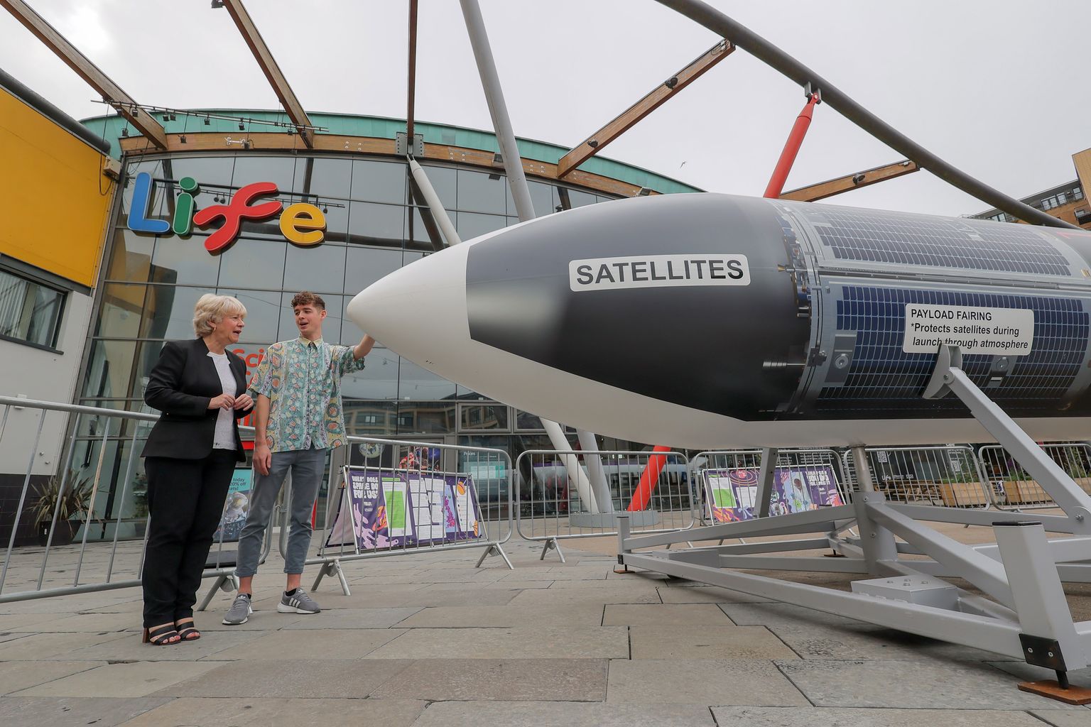 Rocket arrives in Newcastle as part of a tour from the UK Space Agency ...