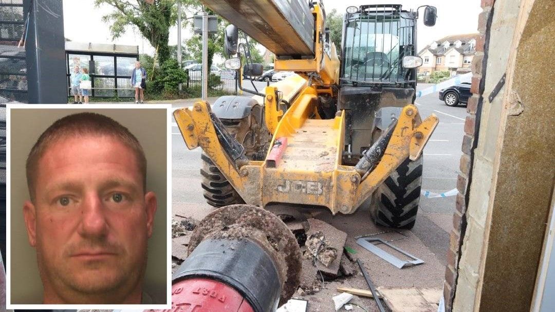 Man sent back to jail after JCB ram-raid on store in West Sussex | News ...