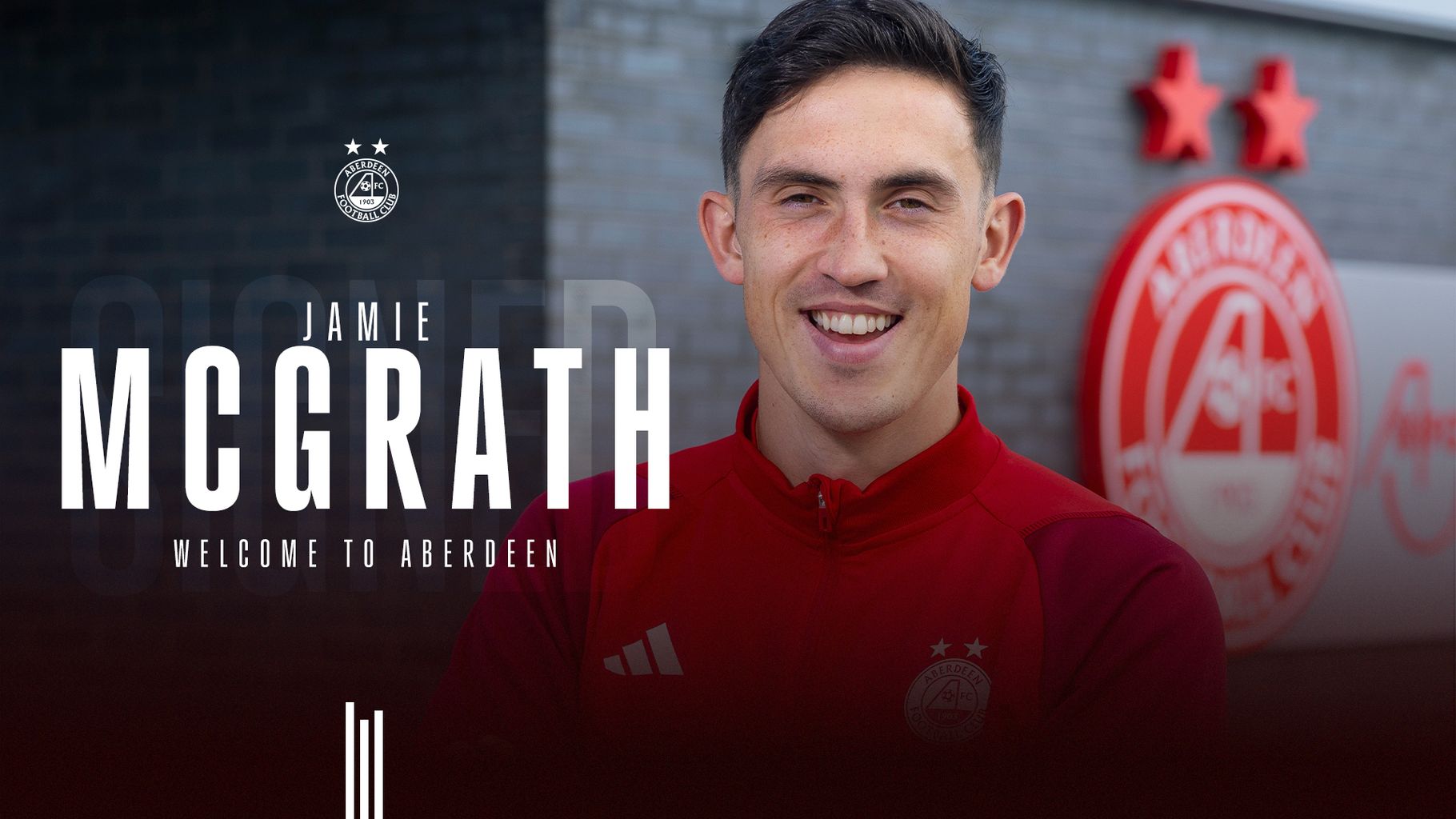 Aberdeen sign Republic of Ireland international Jamie McGrath.