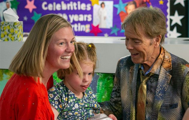 Sir Cliff Richard visits Shooting Star Children's Hospices