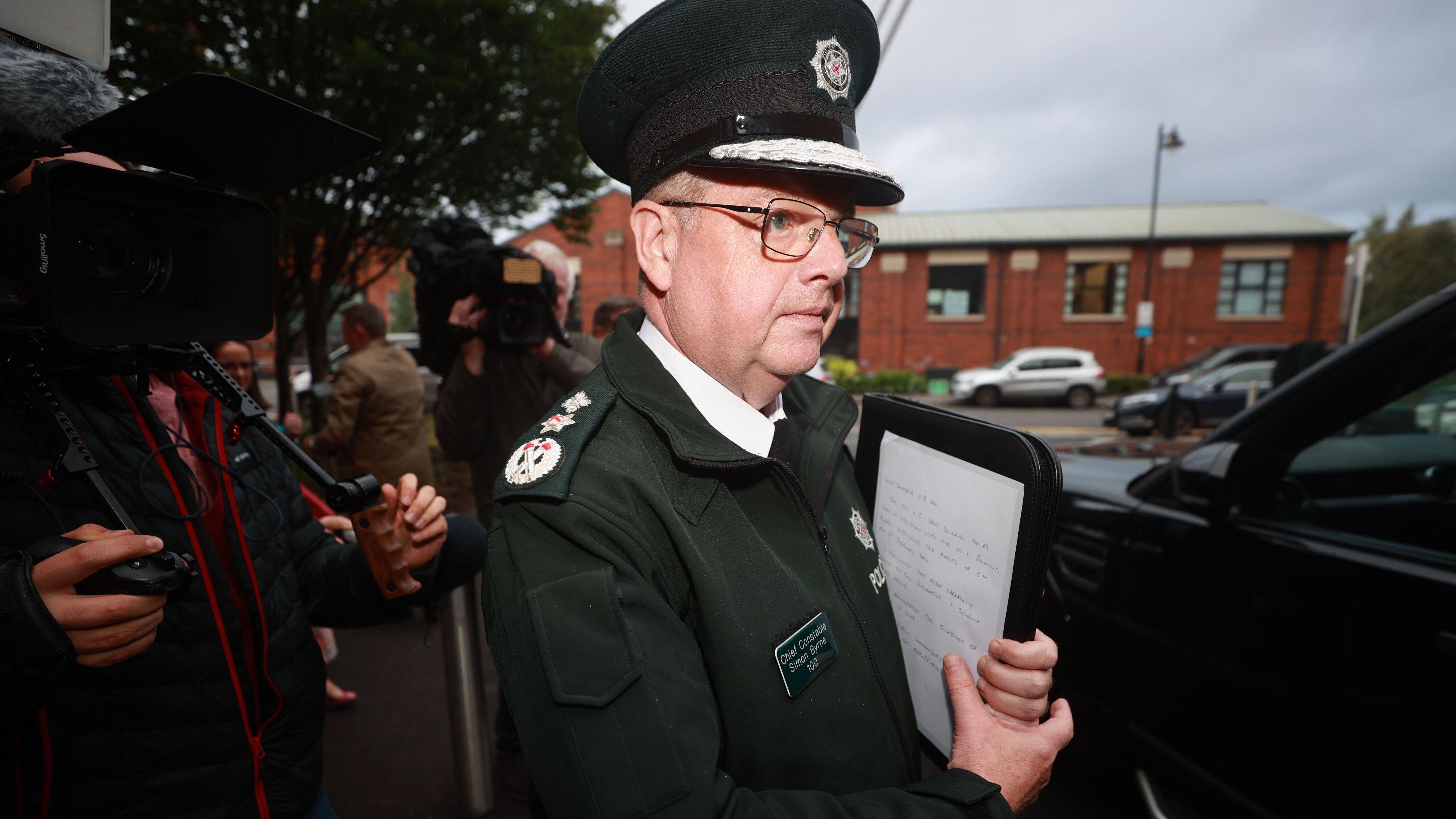 PSNI Chief Constable Simon Byrne resigns