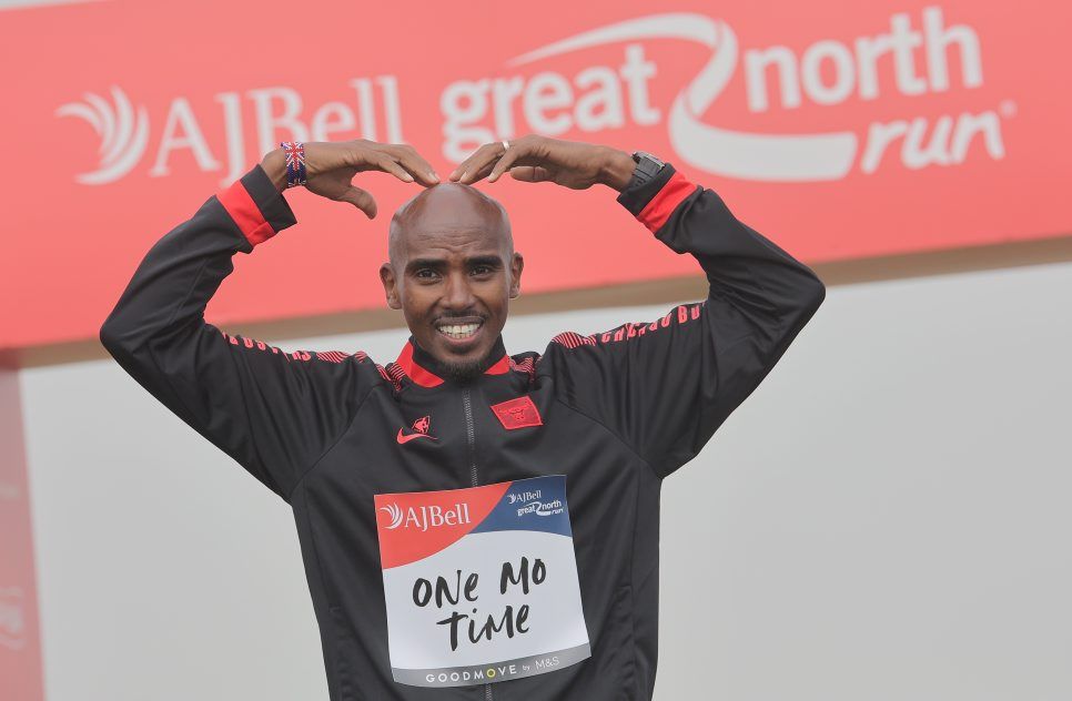 Sir Mo Farah prepares for his final competitive race at the Great North ...
