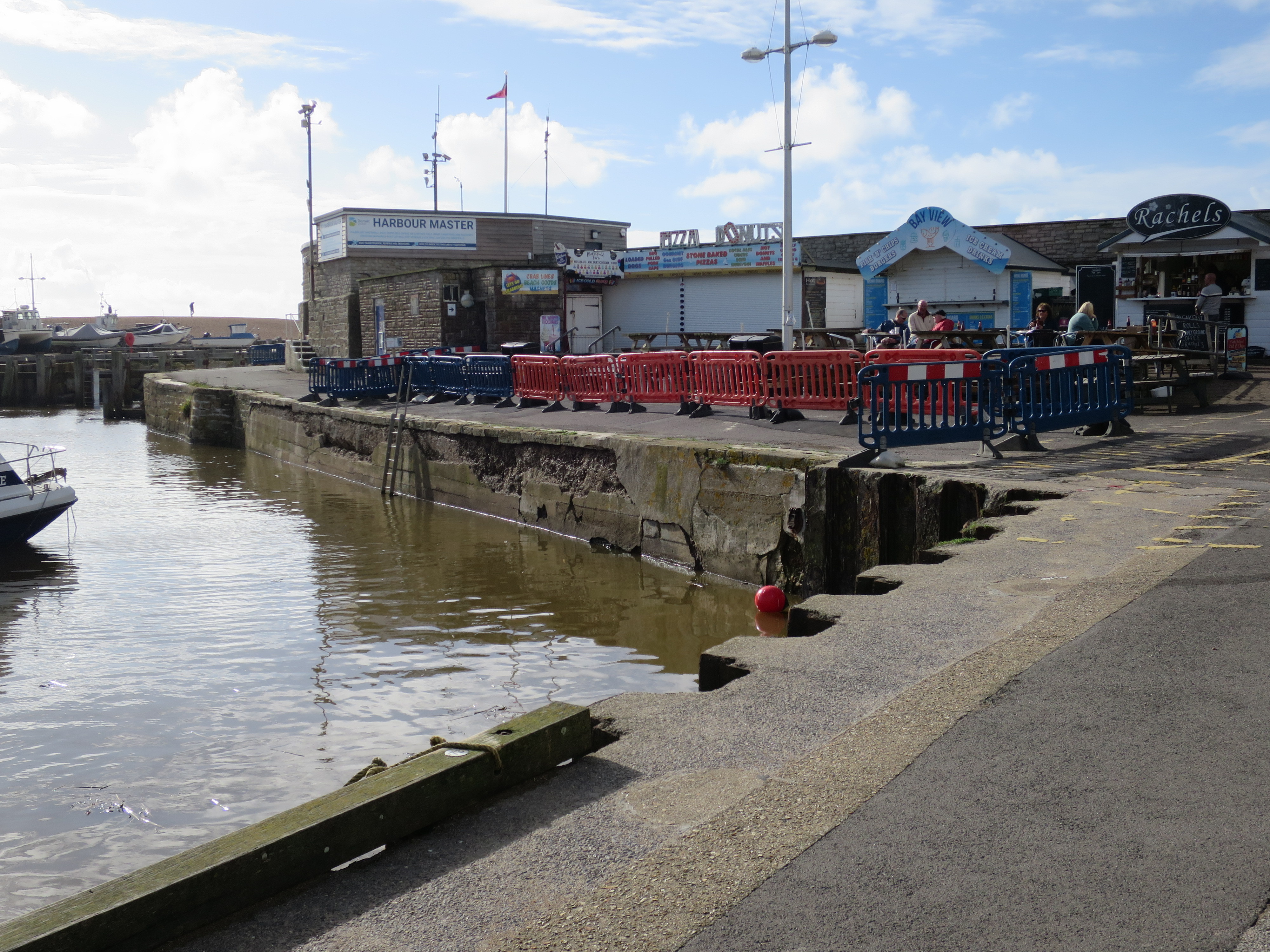 Harbour wall path at West Bay closed for safety reasons