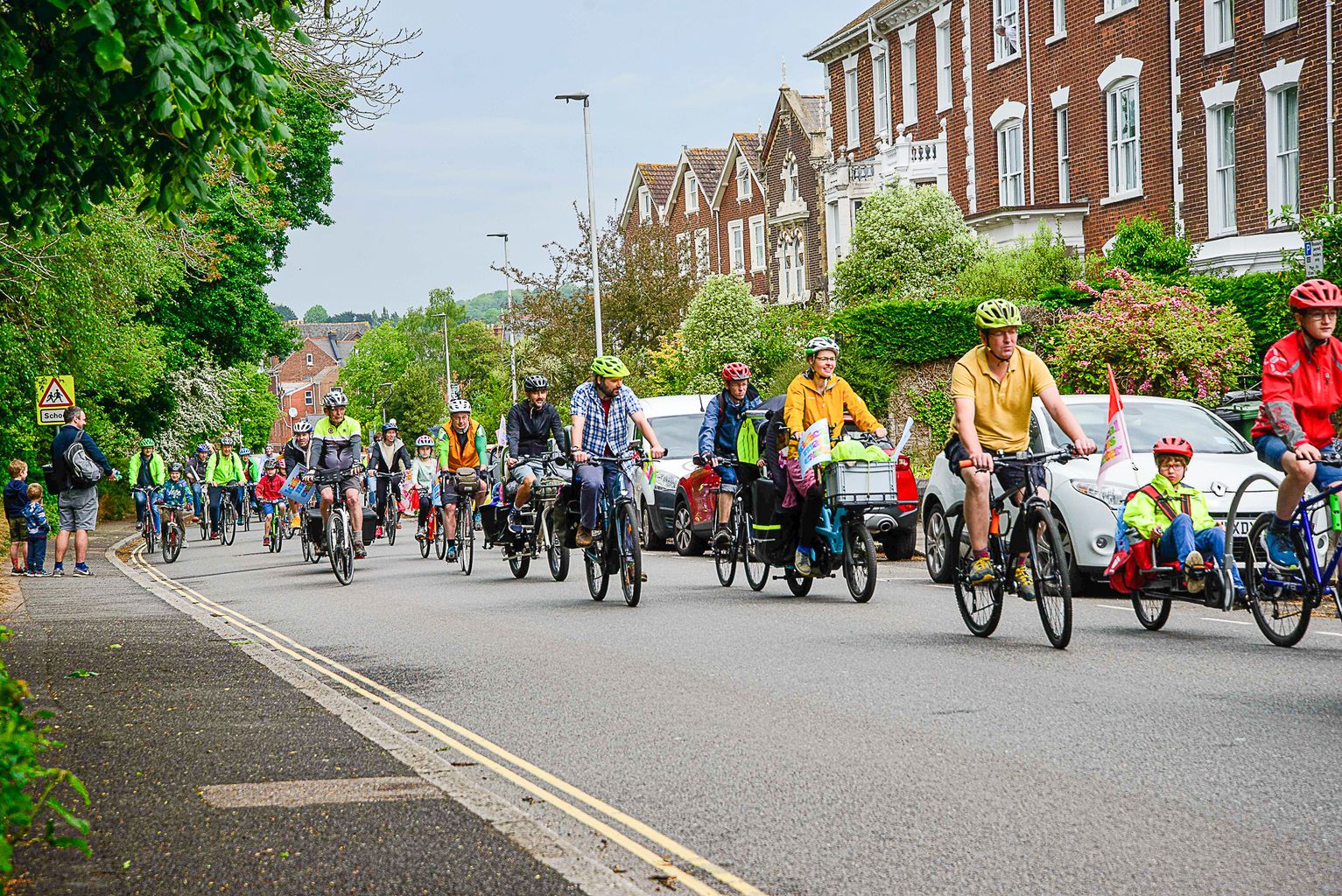 Kidical Mass bike ride takes place in Exeter