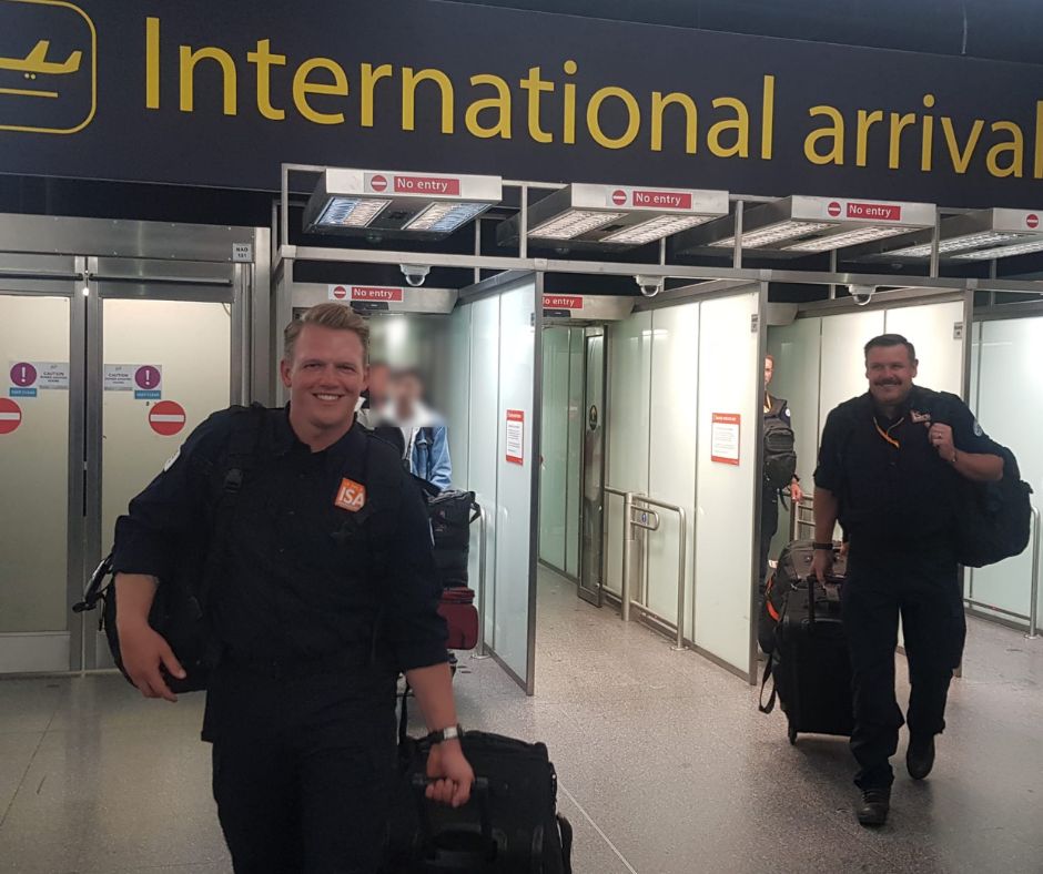 Antony Clement and Crew Manager Tom Jewell