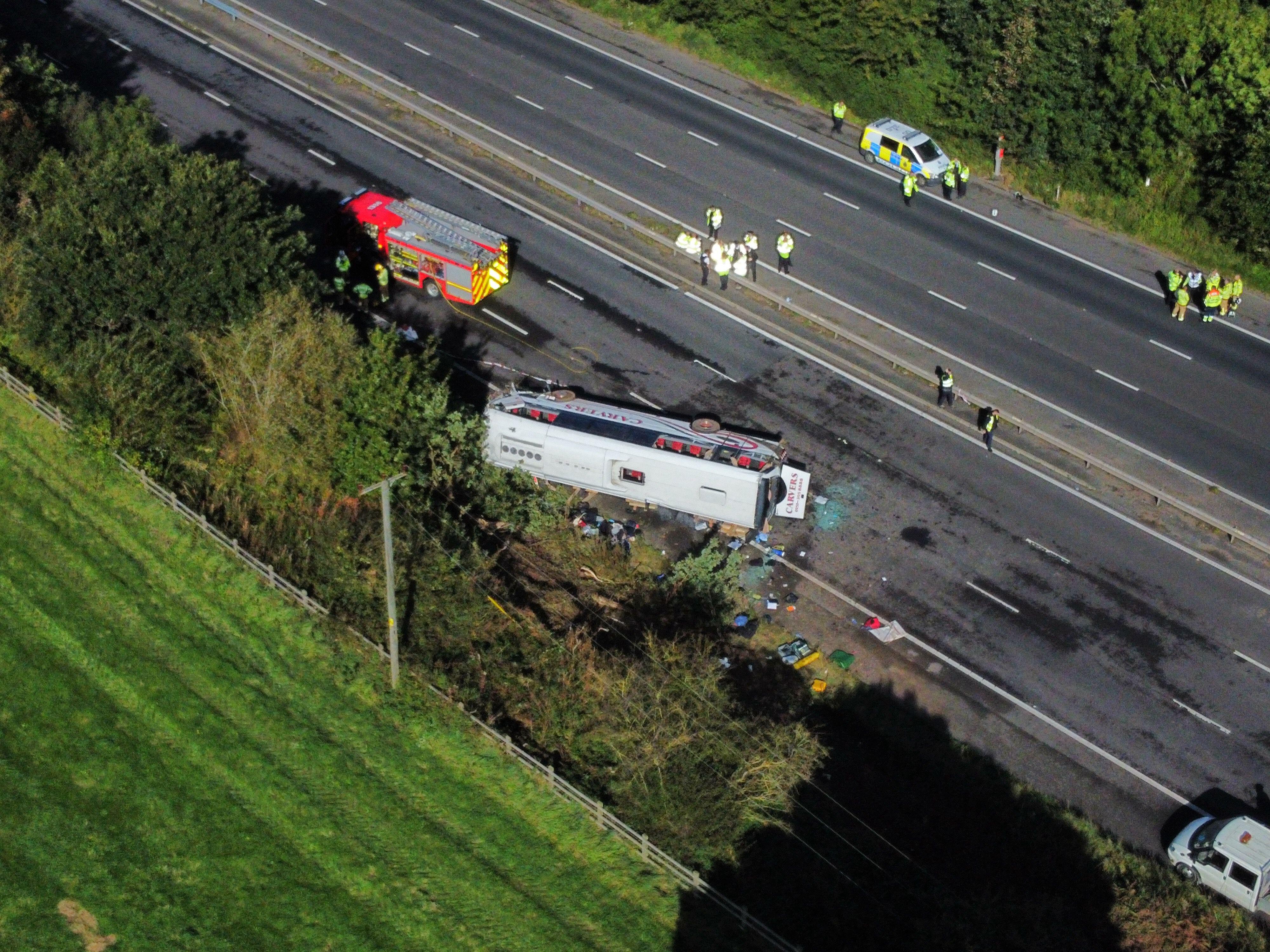 Driver of M53 coach had 'medical issues' at the wheel, according to family