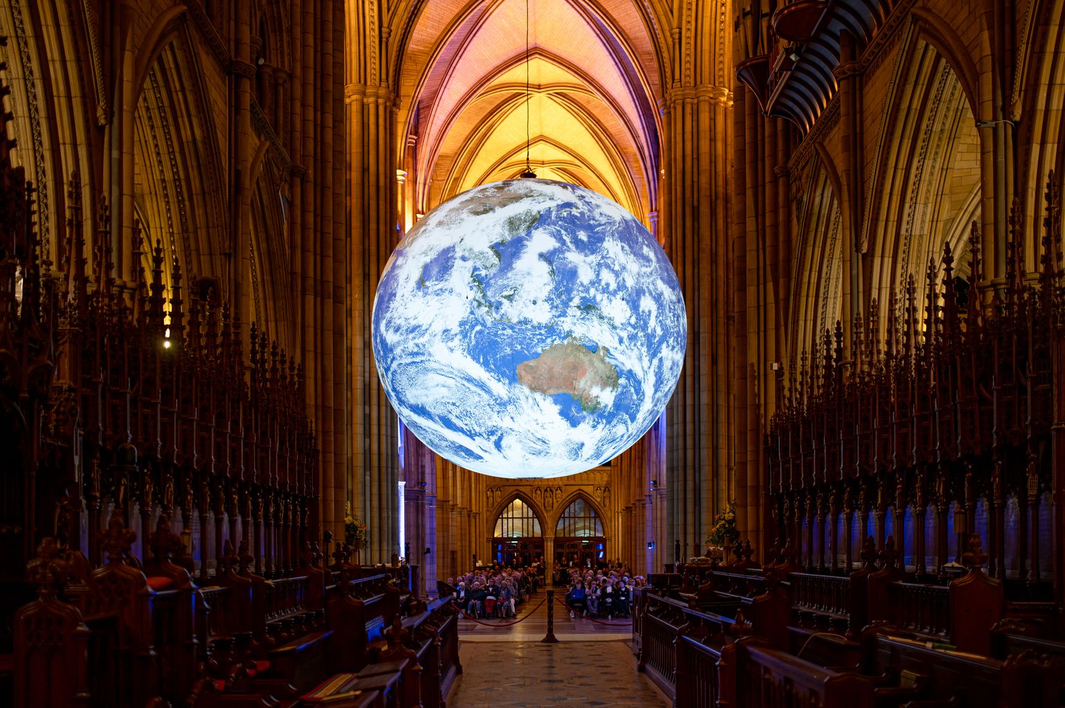 Earth display at Truro Cathedral attracts visitors across Cornwall