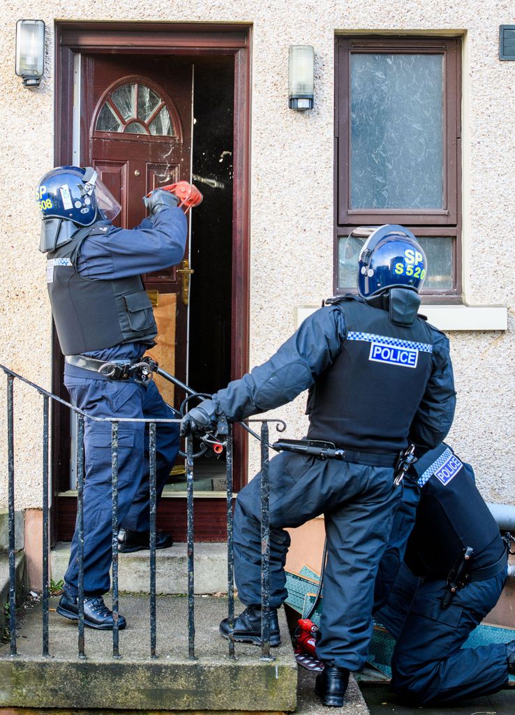 Four men caught in drugs and dirty money raid in North Lanarkshire