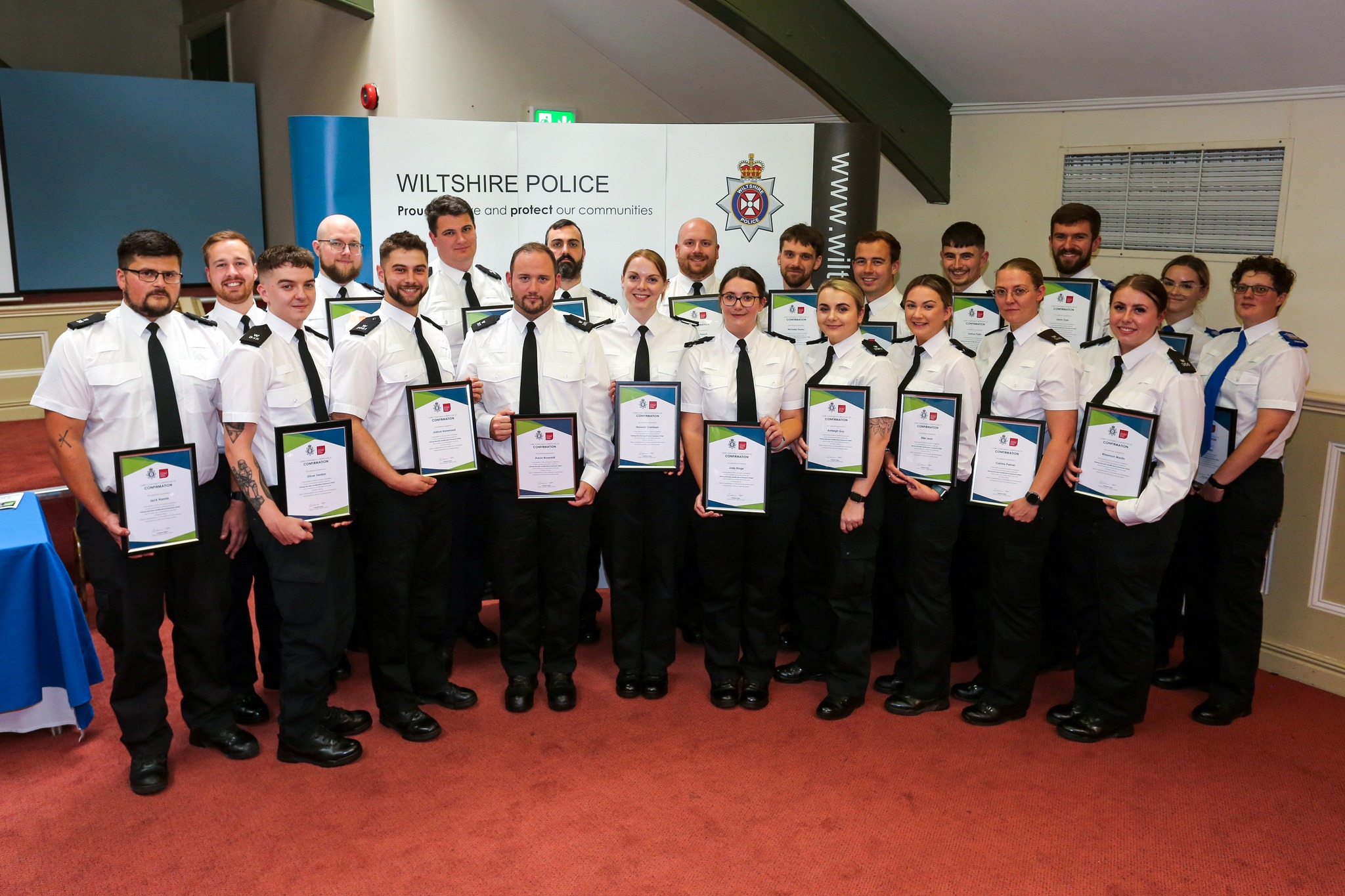 New Wiltshire Police officers graduate degree courses
