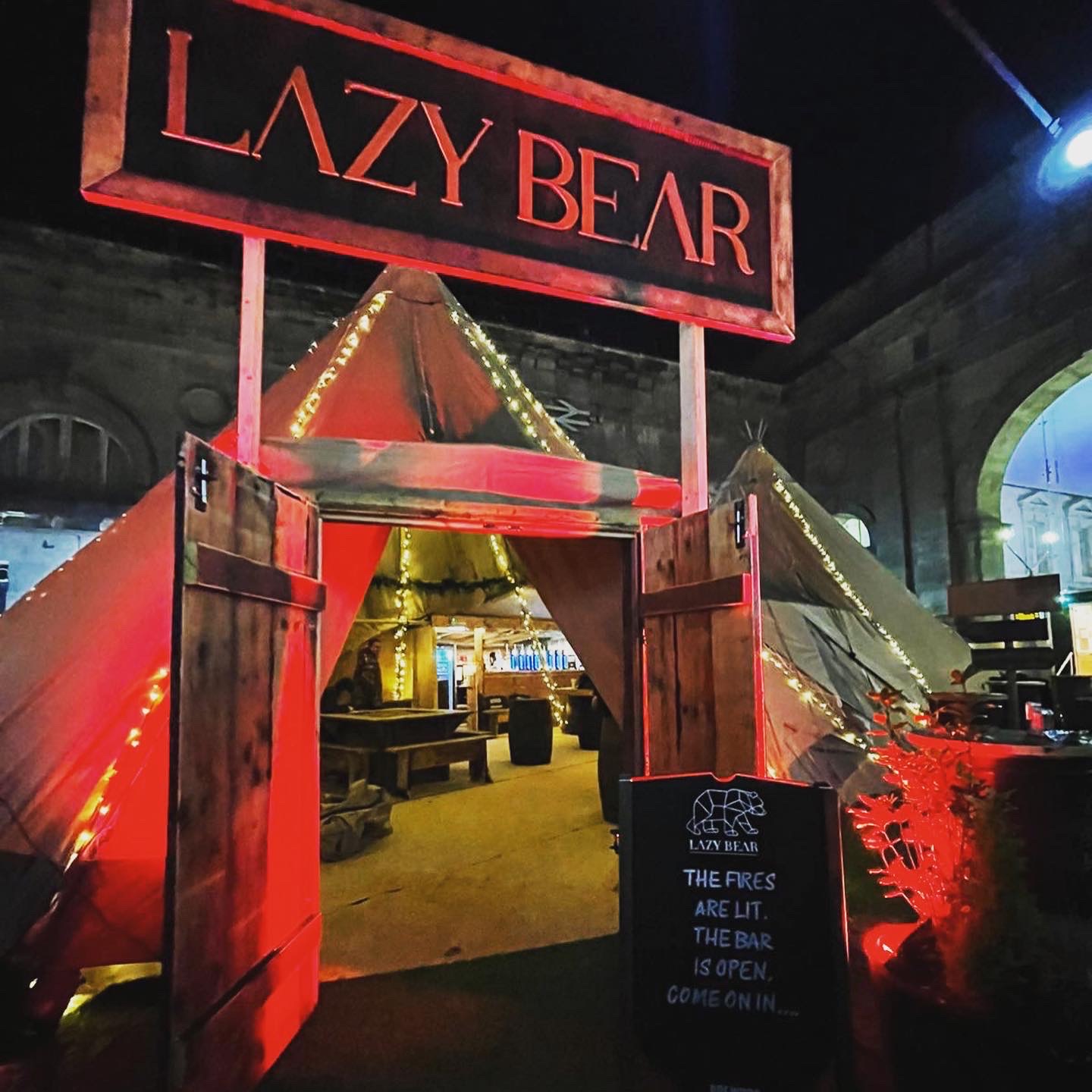 The Festive tipi 'Lazy Bear' heads back to Newcastle THIS FRIDAY ...