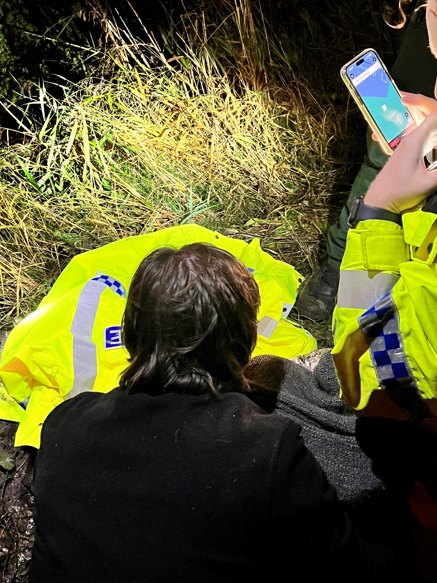 Police rescue woman in her 70s in ditch