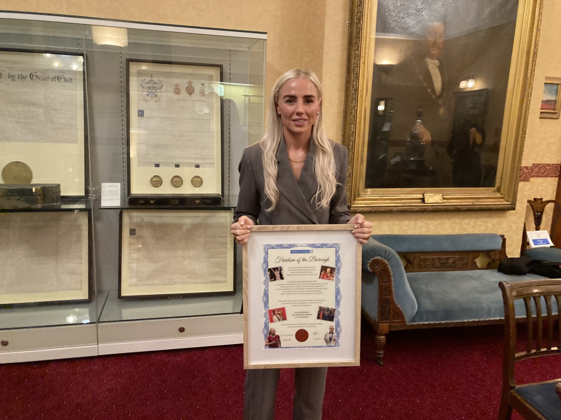 Bootle-born Lioness Alex Greenwood awarded Freedom of Sefton