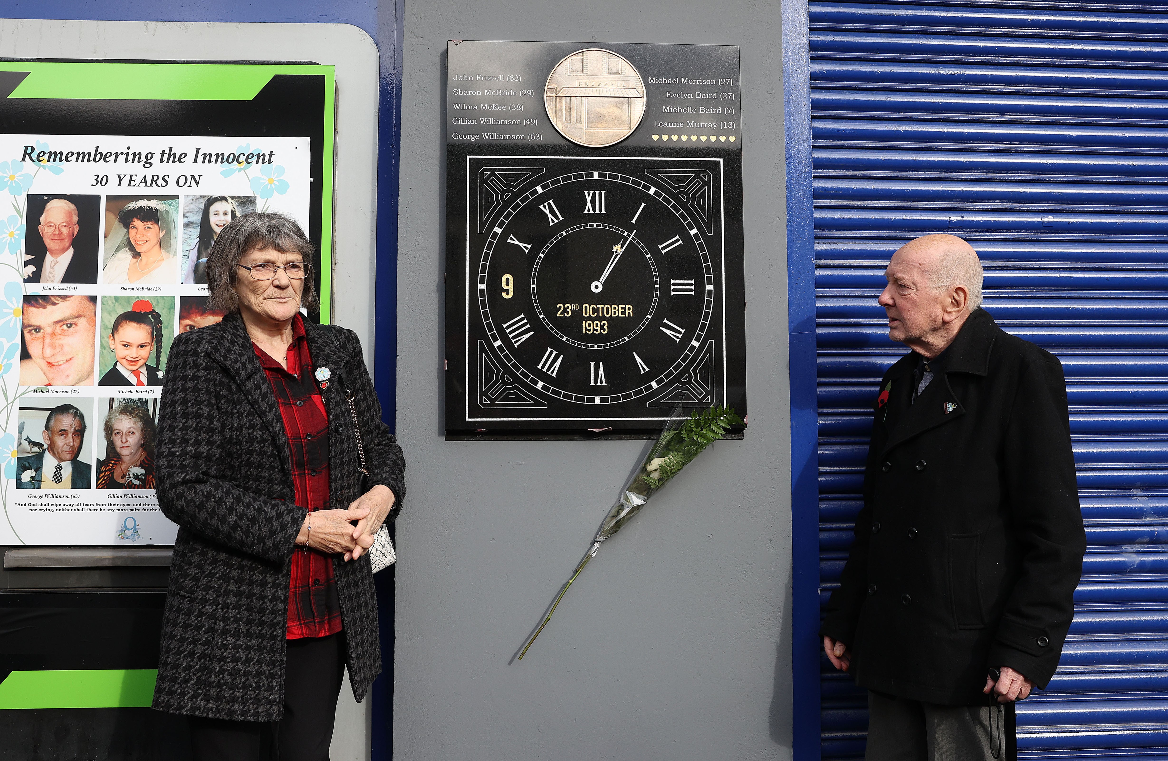 New memorial unveiled to mark the Shankill bomb's 30th anniversary