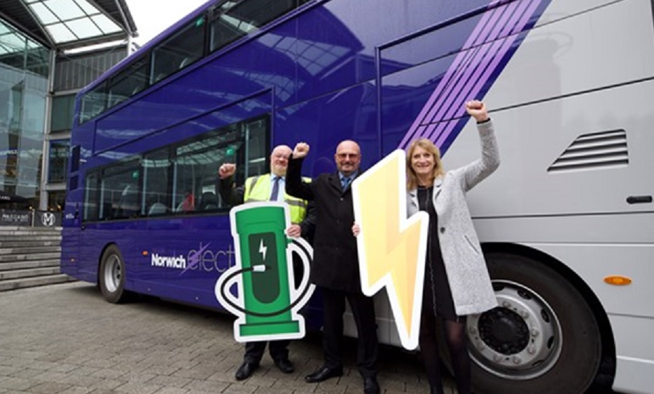 First electric buses hit the streets of Norwich | News - Greatest Hits ...