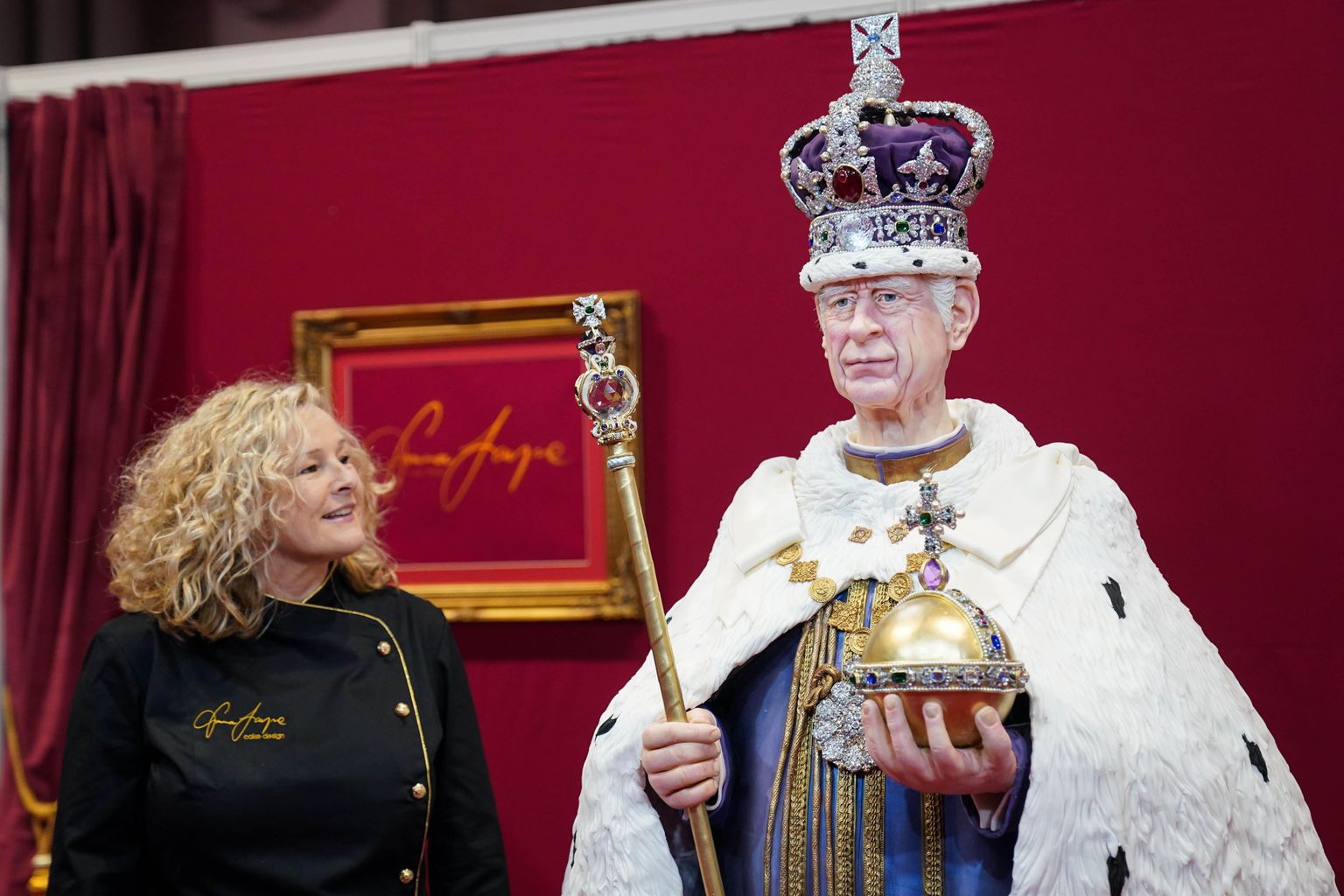 Aberdare artist unveils life-sized King Charles model made from ...