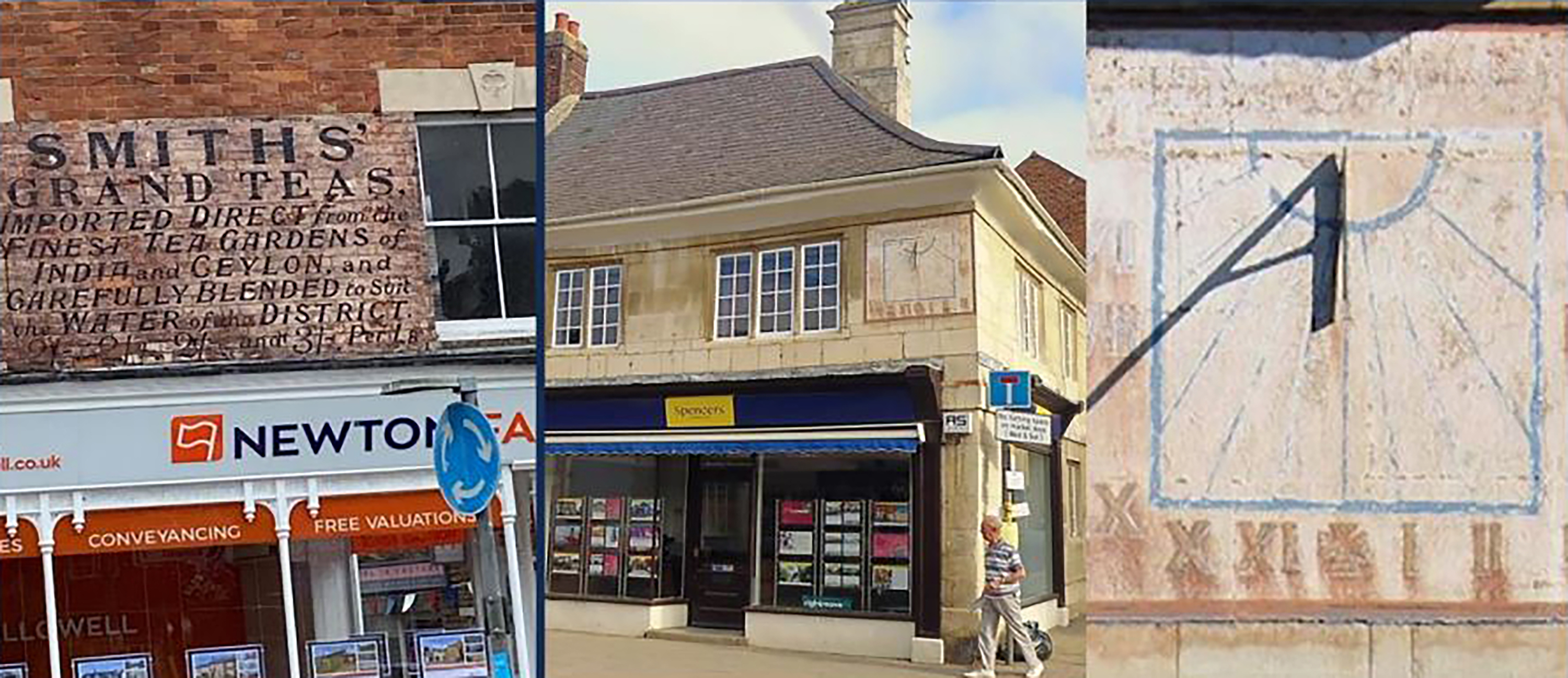 Historic wall signs and sundial in Oakham to be repainted