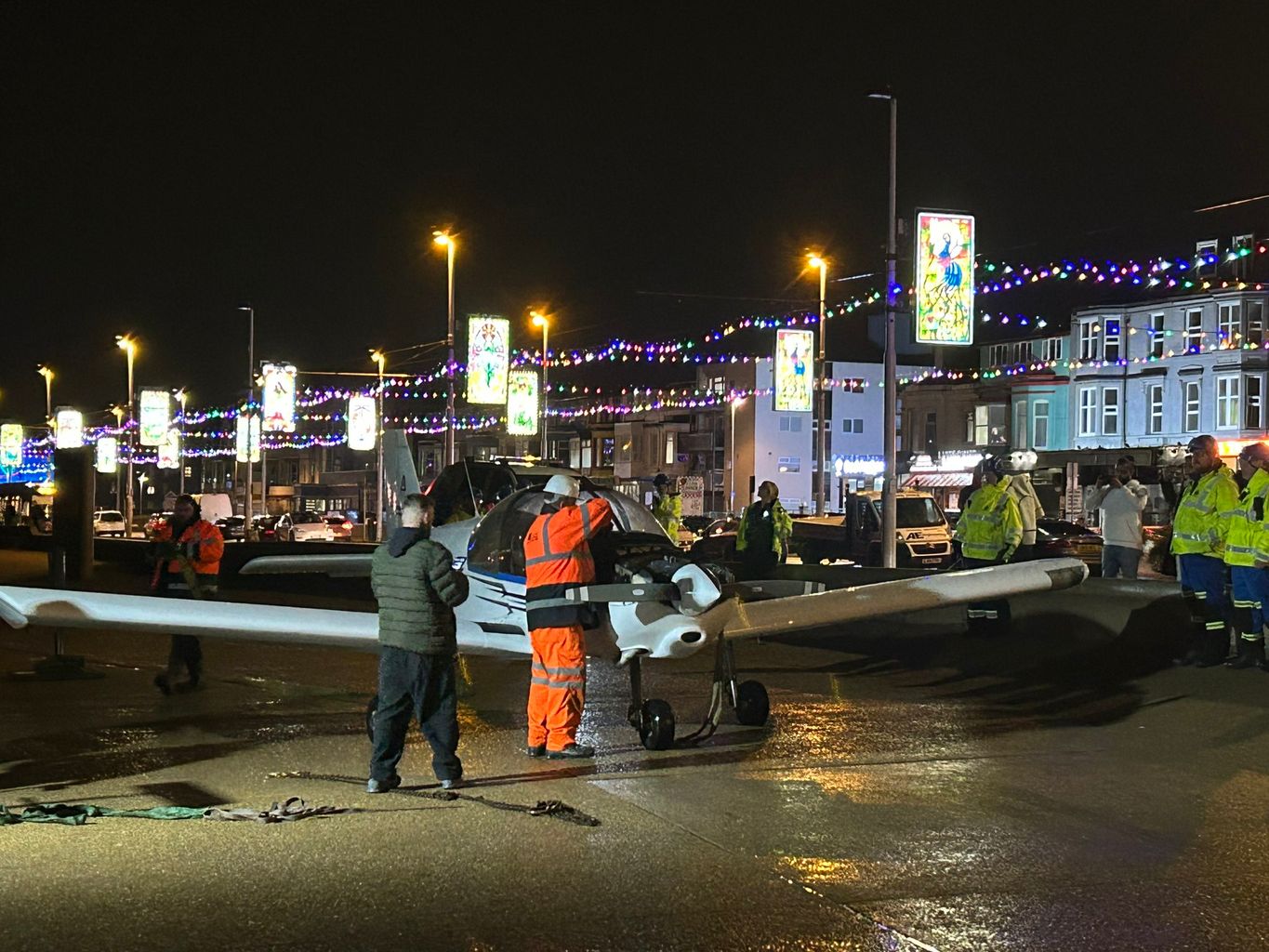 Aircraft makes emergency landing on Blackpool beach
