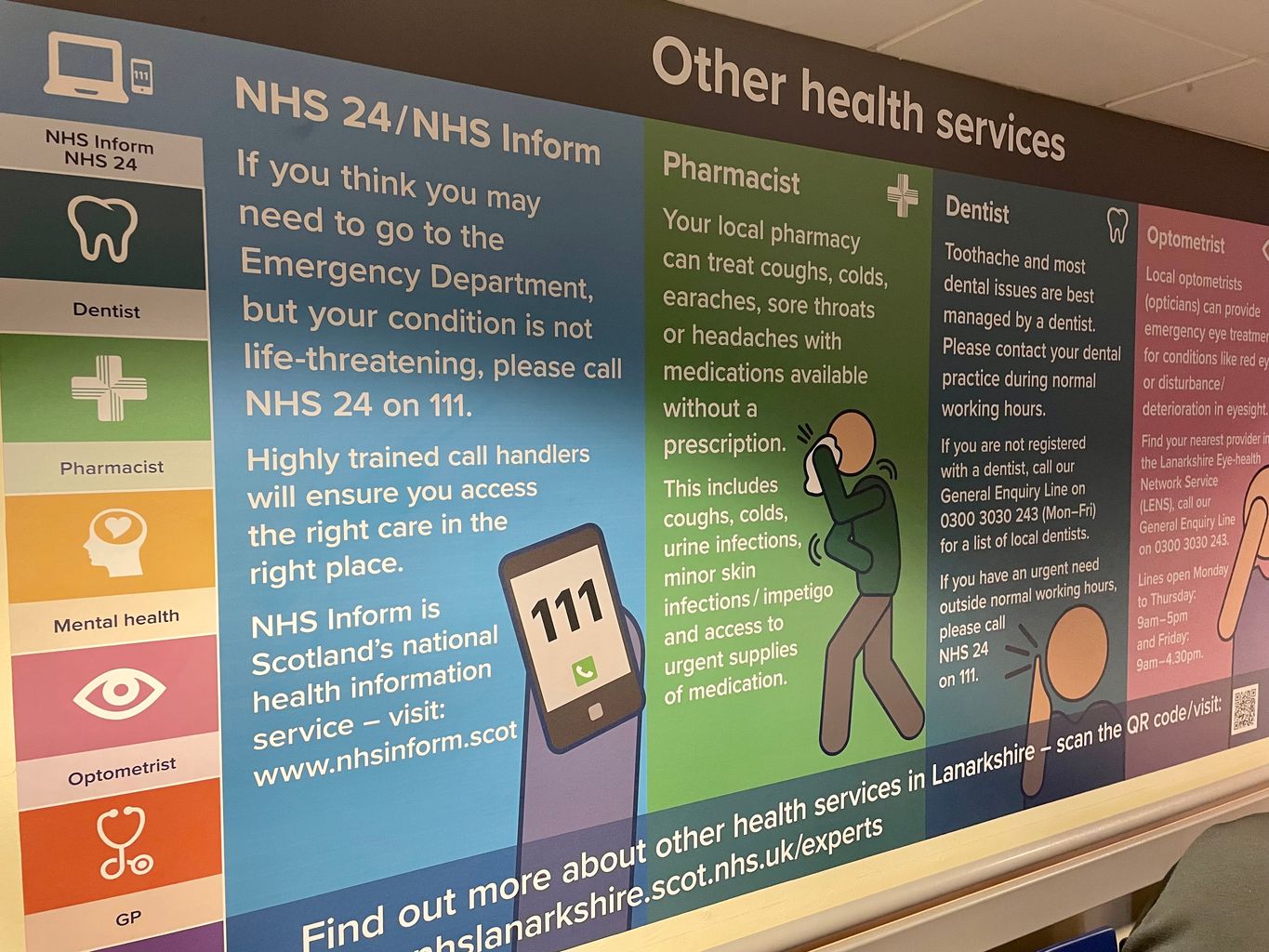 New Signs Giving Out Advice Installed In Lanarkshire s A And E Units new-signs-giving-out-advice-installed-in-lanarkshire-s-a-and-e-units
