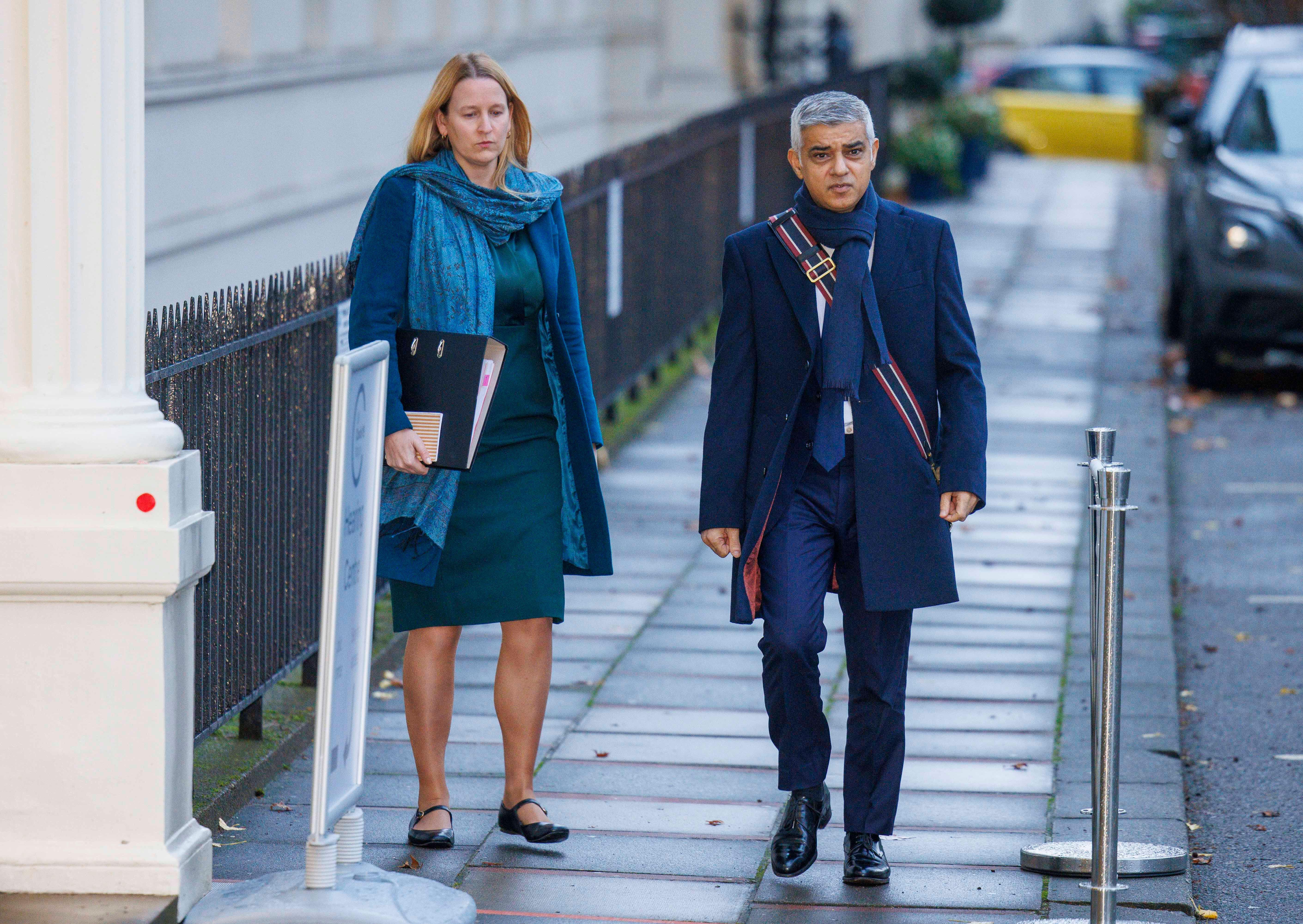 London Mayor Sadiq Khan speaking at Covid Inquiry