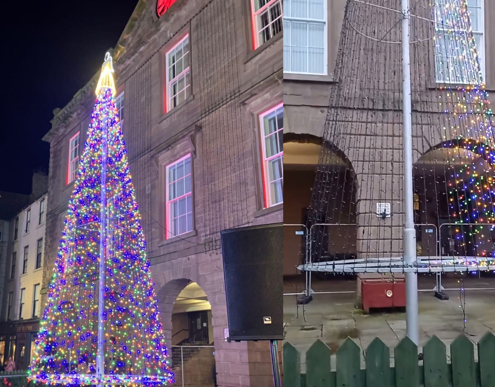 Montrose Christmas tree vandalised for 7th year in a row | News ...