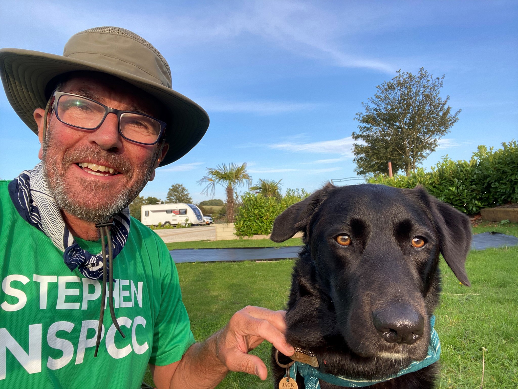 Portland man takes on epic dog walk to Yorkshire for NSPCC