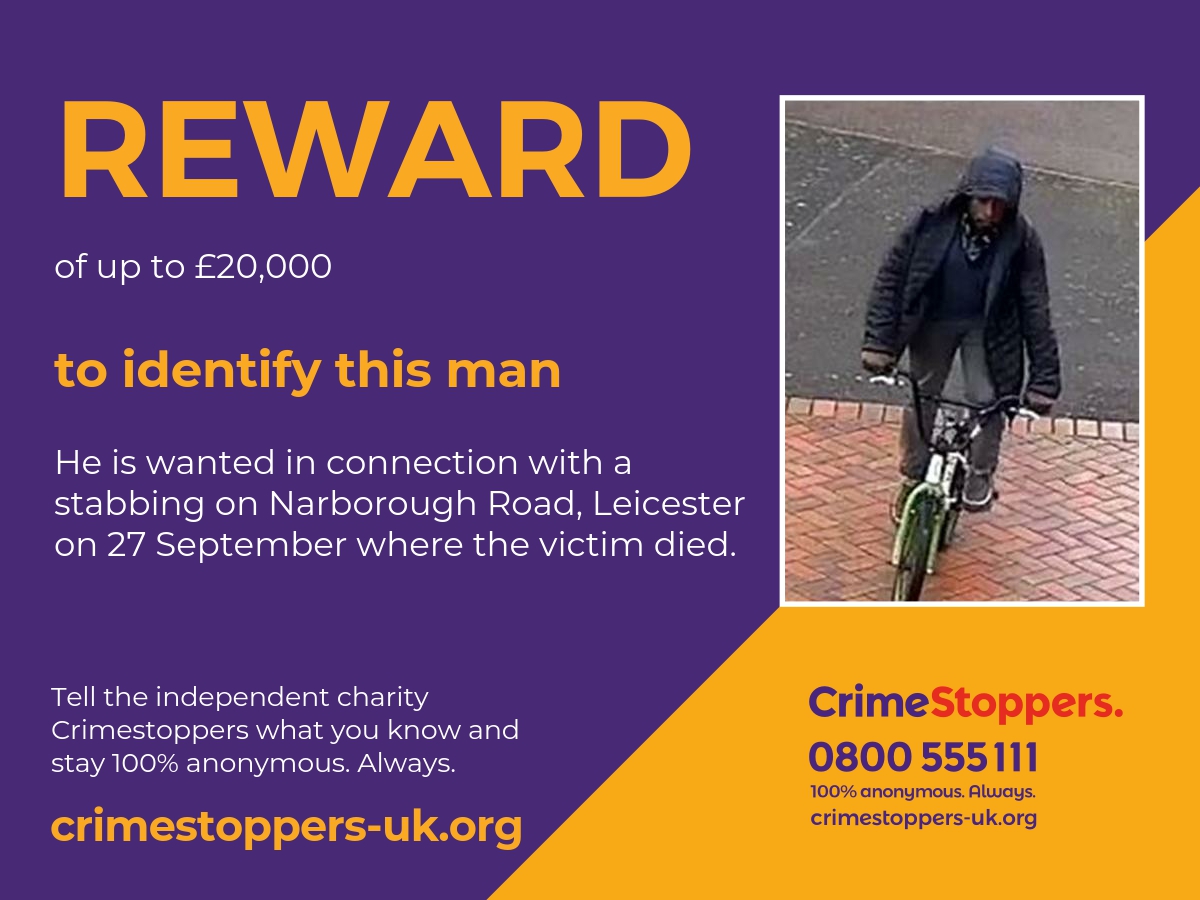 £20k reward offered for information about Leicester murder