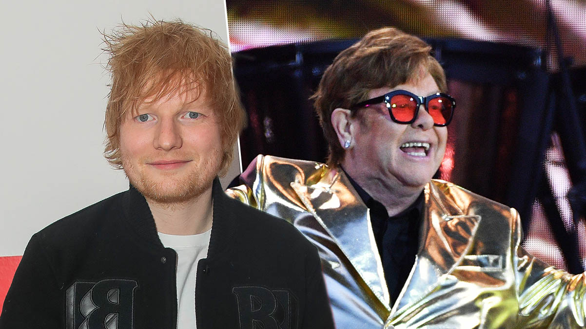 Elton John and Ed Sheeran celebrate the second anniversary of 'Merry ...