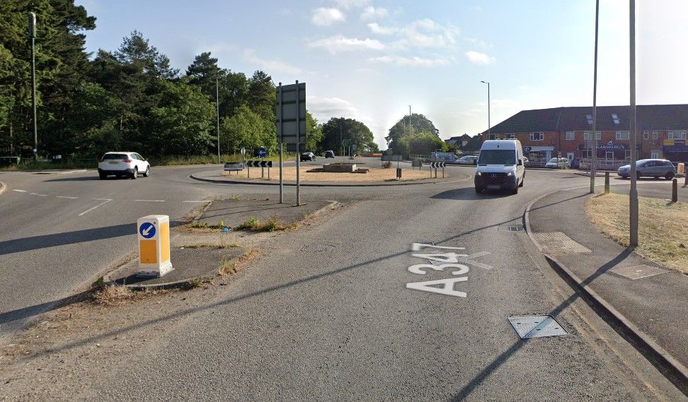 Woman injures leg after being struck by car in Ferndown