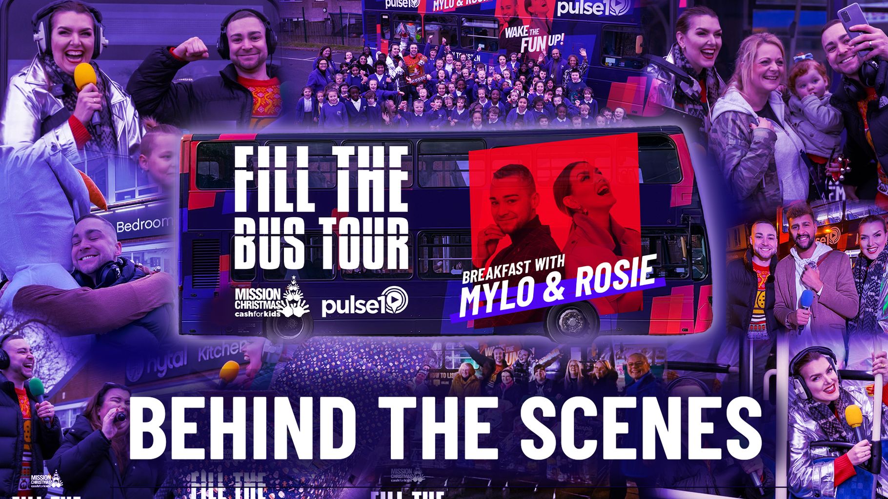 BEHIND THE SCENES: Mylo & Rosie's Fill The Bus Tour! | Local - Hits ...