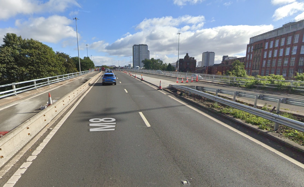 A section of the M8 will be closed every night for two months