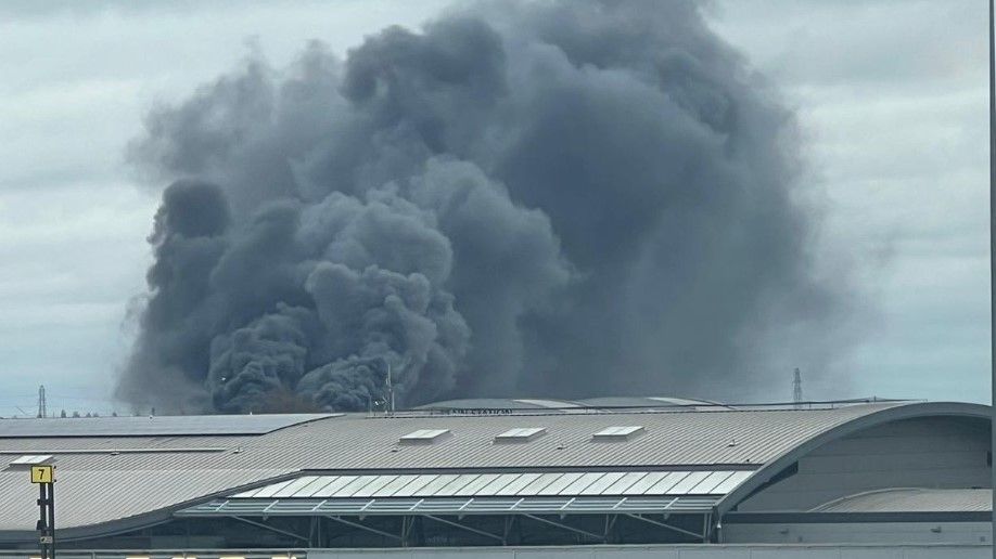 Dozens of firefighters tackle large building fire in Essex