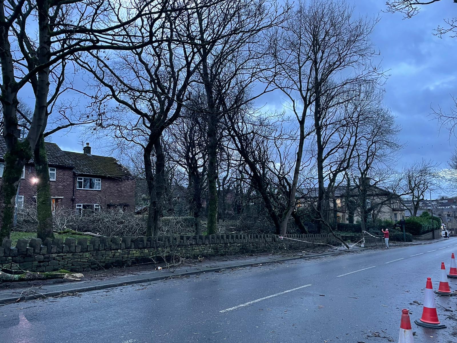 Storm Gerrit leaves trail of destruction in Stalybridge