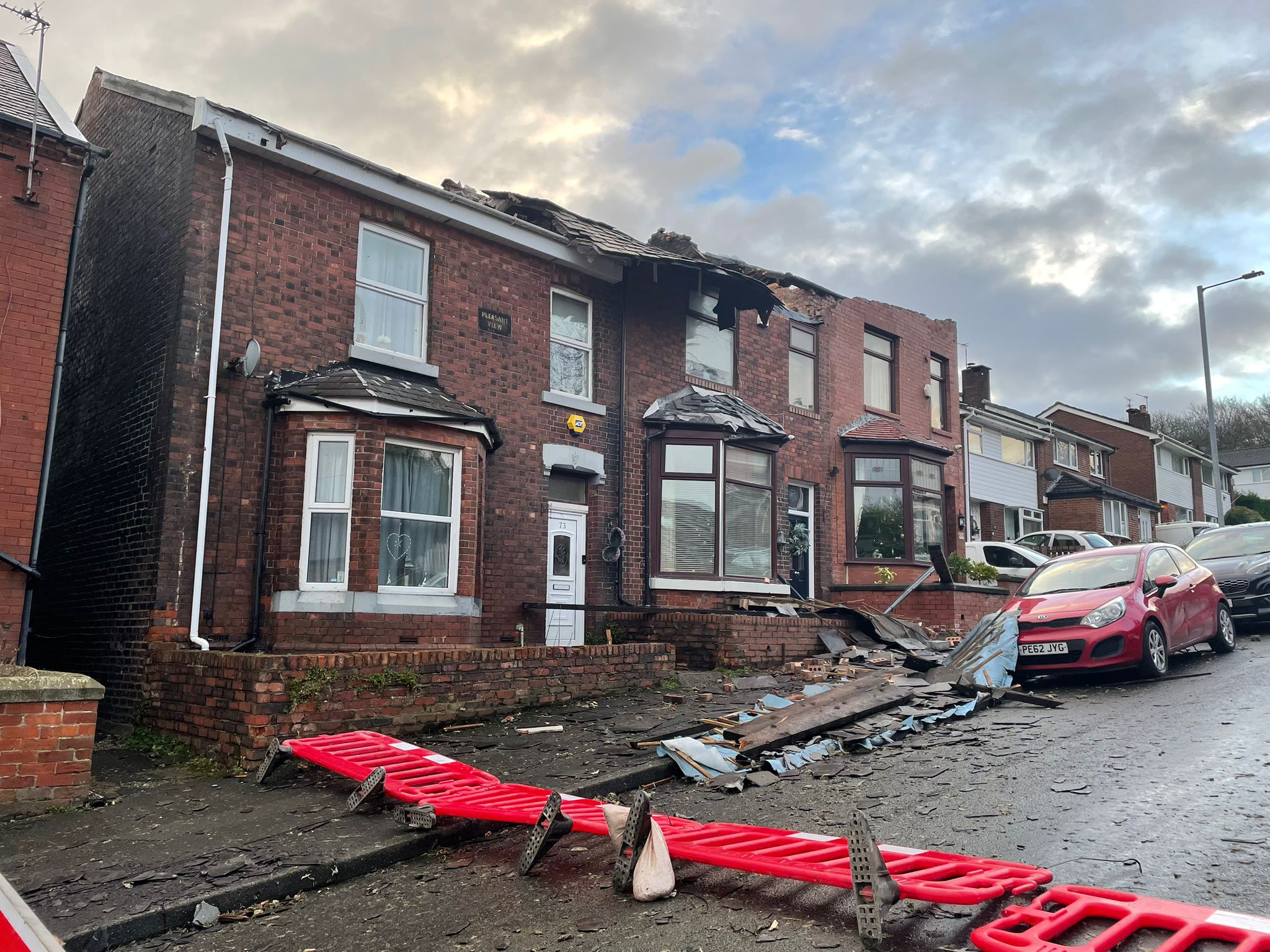 'Tornado' rips through Greater Manchester town during Storm Gerrit
