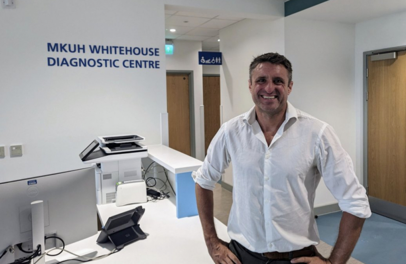 Milton Keynes north MP celebrates NHS diagnostic milestone | News ...