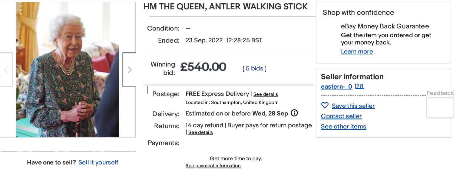 Scammer sentenced for selling fake Queen walking stick | News - Hits ...