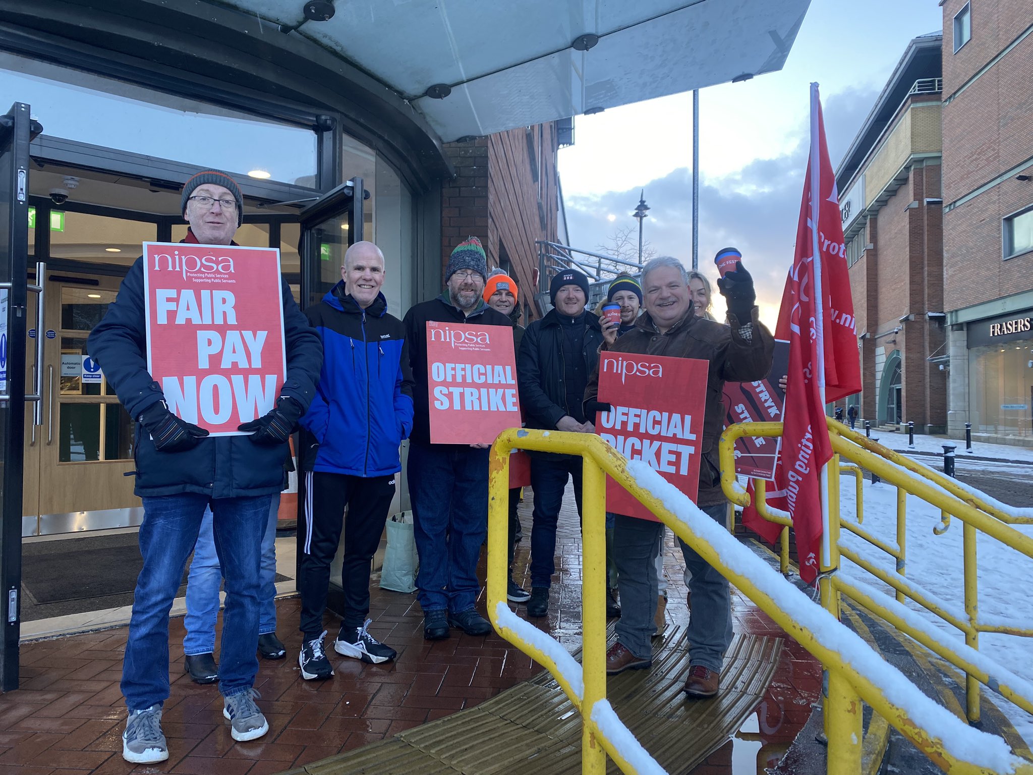 Public sector strike is underway across Northern Ireland