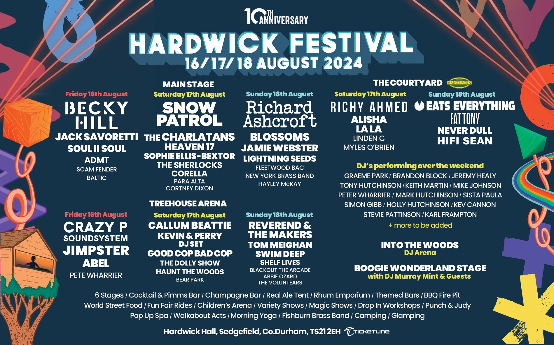 Hardwick Festival 10th Anniversary Line-Up