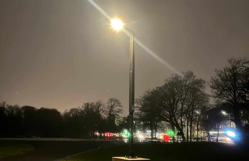 Light The Way: Solar powered lamp post goes live in Queen's Park