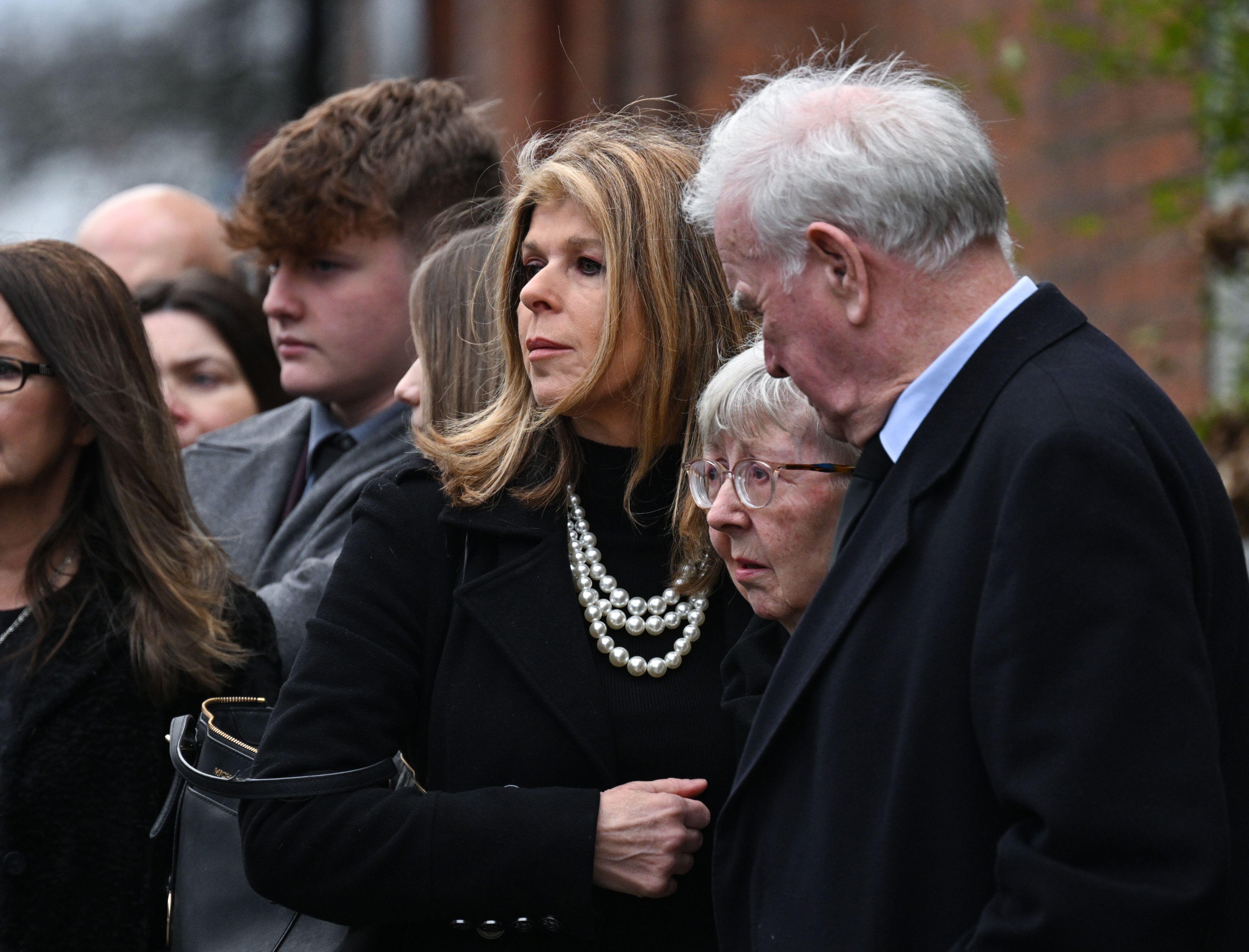 Elton John, Tony Blair and Myleene Klass attend Derek Draper's funeral