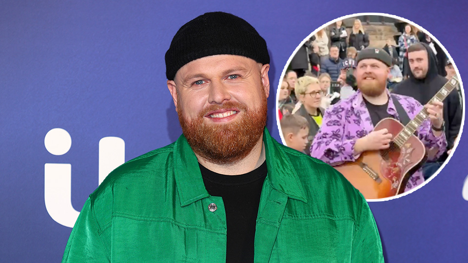 Tom Walker surprises fans with impromptu gig outside Spudman's trailer