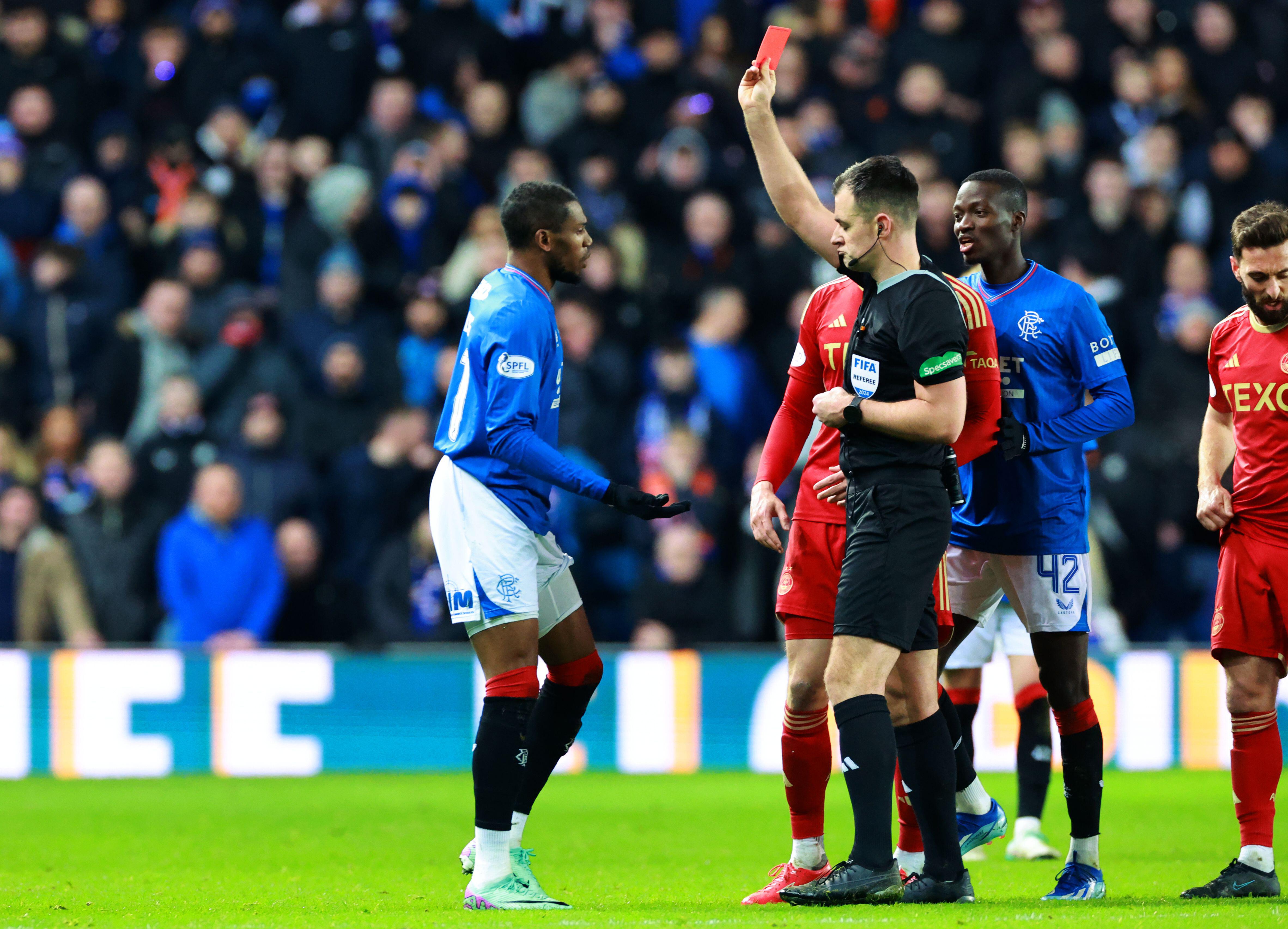 Rangers appeal Dujon Sterling red card