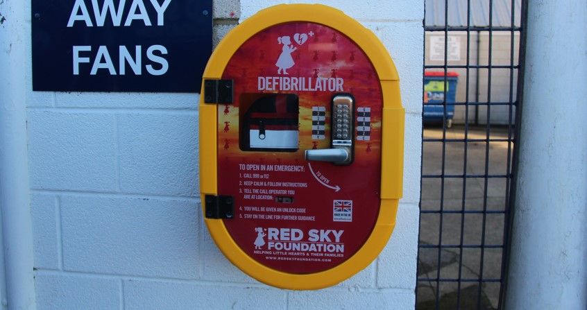 New accessible defibrillator installed at football ground in Hartlepool ...