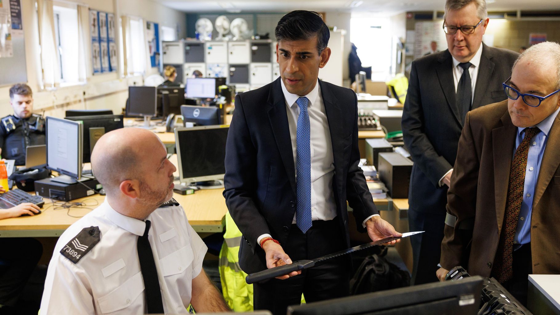 Rishi Sunak reacts to by-election result on visit to Essex