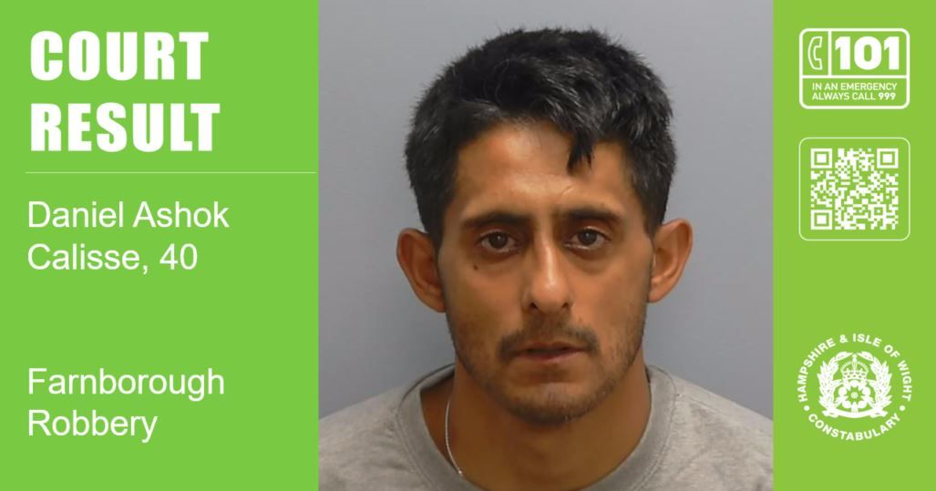 Man who threatened betting shop staff with machete in Farnborough jailed