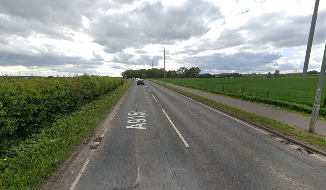 Two people taken to hospital after crash in central Fife